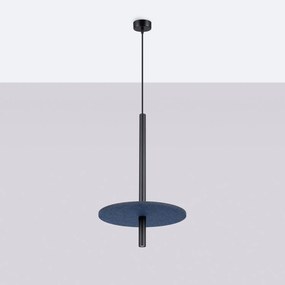 Sollux Lighting Závěsná lampa FELTRO 1 černá/tmavě modrá