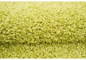 Kusový koberec Shaggy Tokyo zelený 80x300cm