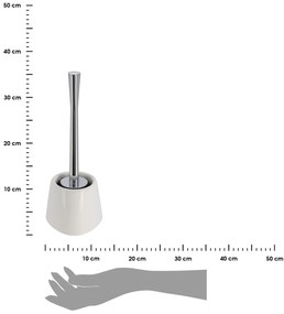 WC kartáč Cuesta, bílý/s chromovými prvky