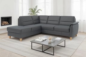 XXXLutz ROHOVÁ SEDAČKA, kůže, černá Sit & More - Sedací soupravy - 000144033248