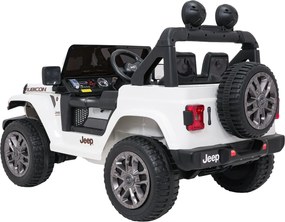 Ramiz Jeep Wrangler Rubicon LIFT elektrické autíčko pro děti bílé