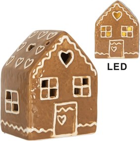 Perníková LED chaloupka Gingerbread Cott - 8*6*10 cm