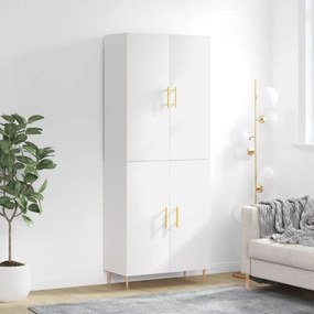 vidaXL Skříň highboard 69,5 x 34 x 180 cm kompozitní dřevo [3195670] Barva: bílá s vysokým leskem