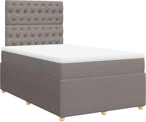 Box spring postel s matrací taupe 120x190 cm textil 3292006