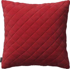 Potah Kinga s prošitím 43 x 43 cm barva červená látka lesklé, sametová