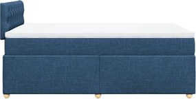 Box spring postel s matrací černá 120x190 cm textil 3288932