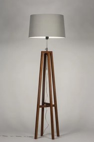 Stojací designová lampa Paola Grey and Brown