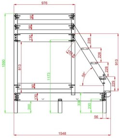 Dětská patrová postel z masivu s rozšířeným spodním lůžkem KUBA - 200x90/140 cm - bílá