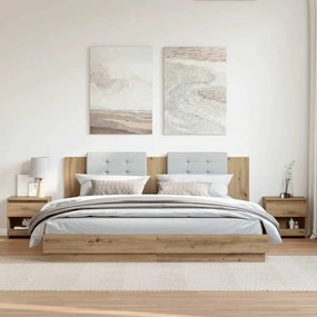 vidaXL Noční stolky 2 ks 40 x 30 x 39 cm kompozitní dřevo [803460] Barva: dub artisan