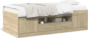 Válenda se zásuvkami bez matrace dub sonoma 90 x 200 cm 3280246