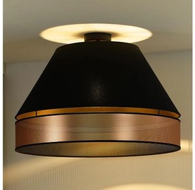 Duolla - Přisazený lustr COPPER SHINY 1xE27/15W/230V pr. 60 cm černá/měděná
