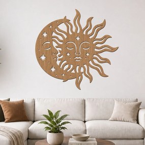 dřevo života Dřevěná dekorace na zeď SOULAD Zvolte rozměr (cm): 40x40, Zvolte barvu dekoru: Černá