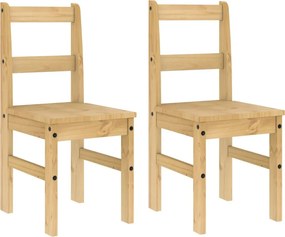 vidaXL Jídelní židle 2 ks Panama 40 x 46 x 90 cm masivní borovice [4005729]