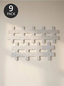 Sinsay - Sada plstěných nástěnných panelů ve tvaru puzzle 9 pack - šedá