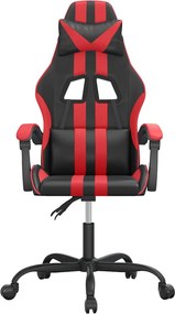 Herní židle černá a červená umělá kůže 3143819