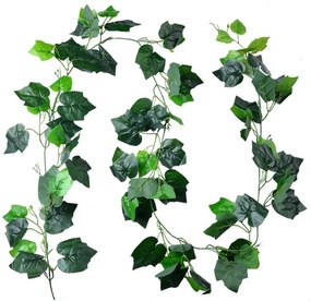 Dekorace zelená umělá rostlina girlanda břečťan - 20*10*220 cm