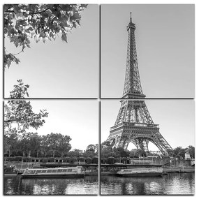 Obraz na plátně - Eiffel Tower - čtverec 3110QD (60x60 cm)