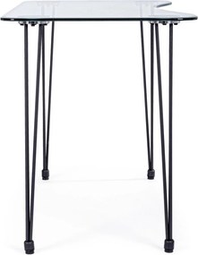 Pracovní stůl se skleněnou deskou 60x120 cm Rondo – Bizzotto