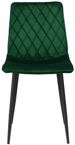 Čalouněná židle DEXTER samet zelená