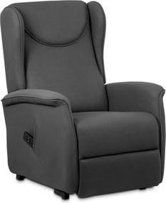 Polohovací křeslo šedé, elektrické TV-1192 GREY2