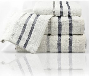 Sada bavlněných ručníků 4 kusy bílé