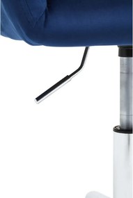 Modrá čalouněná kancelářská židle Brent – Premier Housewares