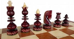 dřevěné šachy tradiční Bizant 130 mad