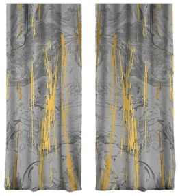 Závěsy v šedo-zlaté barvě v sadě 2 ks 140x260 cm – Mila Home