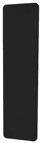 Instalprojekt Koupelnový radiátor se zrcadlem INDIVI NEW Barva radiátoru - Černá, Povrch - Sklo černé L05, Rozměr radiátoru - 486 × 1806 mm, výkon 880 W - RADINDN501831L5