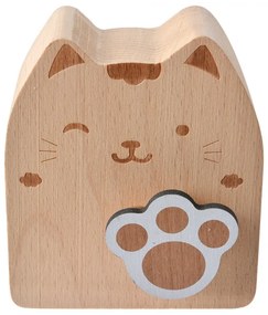 Dřevěná natahovací hrací skříňka kočička Kitty - 7*4*8 cm