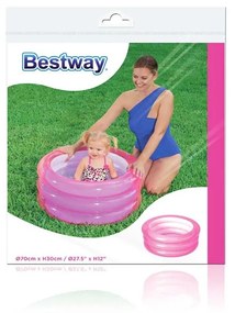 BESTWAY Dětský nafukovací bazén Bestway Mini 70x30 cm růžový