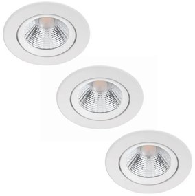 Philips - SADA 3x LED Stmívatelné podhledové svítidlo LED/5W/230V 2700K