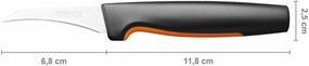 Fiskars Functional Form Zahnutý loupací nůž 7cm 1057545