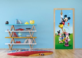 Dětská vliesová fototapeta na zed' Mickey Mouse na Laně, Disney | 90 x 202 cm | DFTDNV 5458