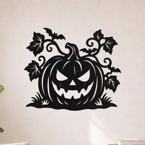 dřevo života Halloween dekorace na zeď - Strašidelná dýně Zvolte rozměr šxv (cm): 40x34, Zvolte barvu dekoru: Černá