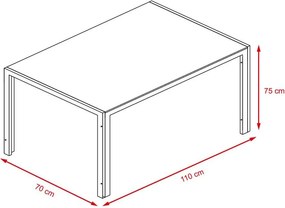 Jídelní set pro 4 osoby AXIS, černá