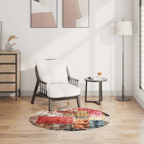 Koberec pratelný patchwork ⌀ 120 cm vícebarevný 337969