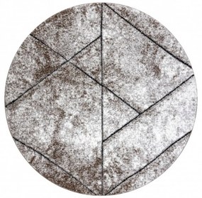 Kusový koberec Wall hnědý kruh 160cm