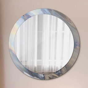 Kulaté dekorativní zrcadlo Holografická textura fi 90 cm