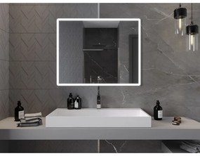 Mexen Navia podsvícené koupelnové zrcadlo 100 x 80 cm, LED 6000K, ventilátor - 9803-100-080-611-00