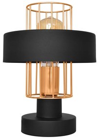 Helam | Stolní lampa VOLTA 1xE27/60W/230V černá/zlatá | HE1373