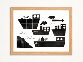 Přemysl Černý | Flotila Rám: Bez rámu, Velikost: 30 x 40 cm