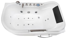BPS-koupelny Hydromasážní vana HYD-LE796L 140x80 LEVÁ bez ohřevu vody