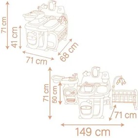 Smoby BN Hrací centrum pro panenky / od 3 let