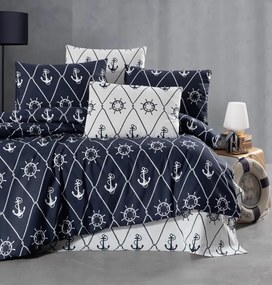 Povlečení bavlněné Kotva deluxe TiaHome - 1x Polštář 90x70cm, 1x Přikrývka 140x200cm