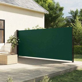 vidaXL Zatahovací boční markýza 180 x 500 cm [4004446] Barva: Tmavě zelená