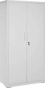 Komoda 80x40x180cm, kov, bílá, AUS-E1115 GREY