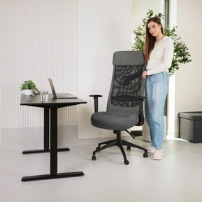 Ergonomické křeslo MOLFETA tmavě šedé
