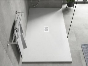 Mexen Hugo, obdélníková sprchová vanička SMC 150 x 100 cm, bílá, bílá krytka, 42101015-W