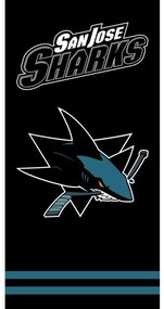 OSUŠKA NHL SAN JOSE SHARKS BLACK 70x140 cm